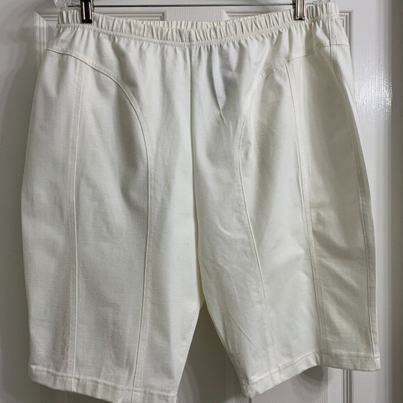 Jacque & Koko | Shorts | Jacque Koko Womens Ivory Colored Stretchy ...